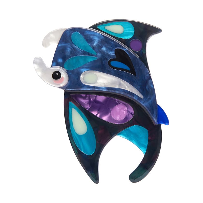 Mercurial Manta Ray - Wild Brooches